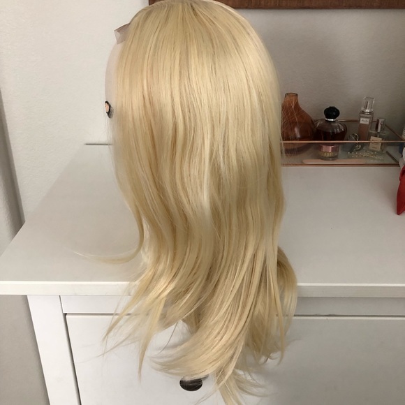 Hair | Blonde Synthetic Lace Front Middle Part 18 Wig | Poshmark